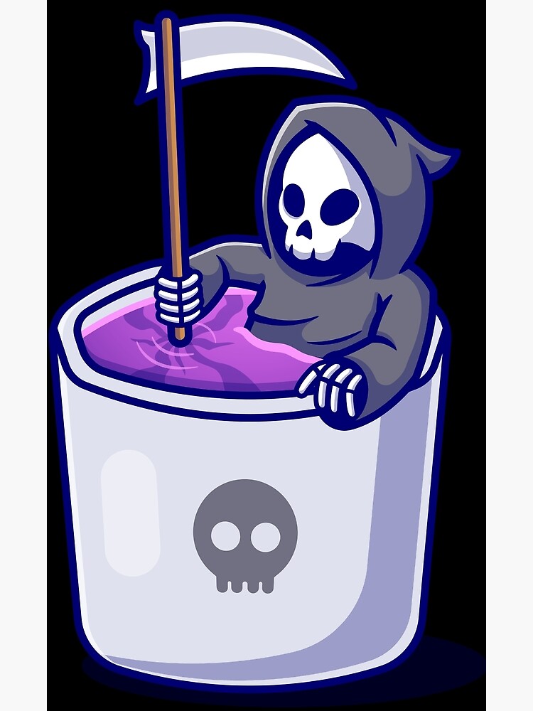 "Cute pastel Grim reaper " Poster for Sale by PopularPosts | Redbubble