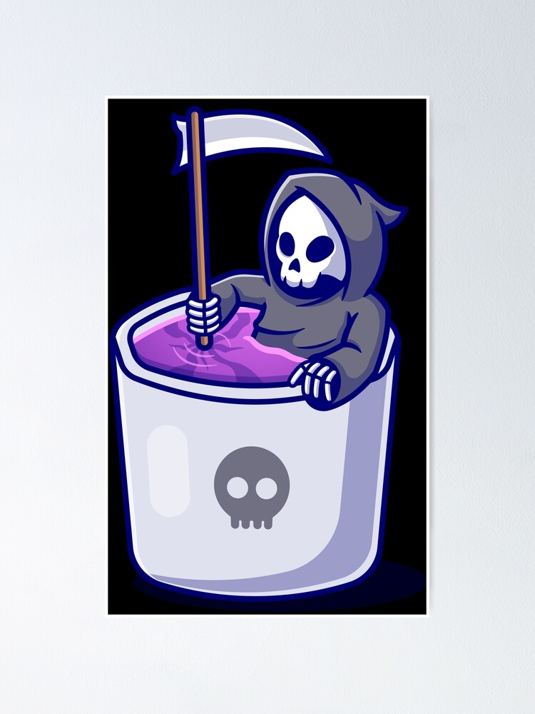 "Cute pastel Grim reaper " Poster for Sale by PopularPosts | Redbubble