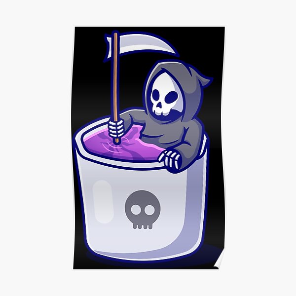 "Cute pastel Grim reaper " Poster for Sale by PopularPosts | Redbubble