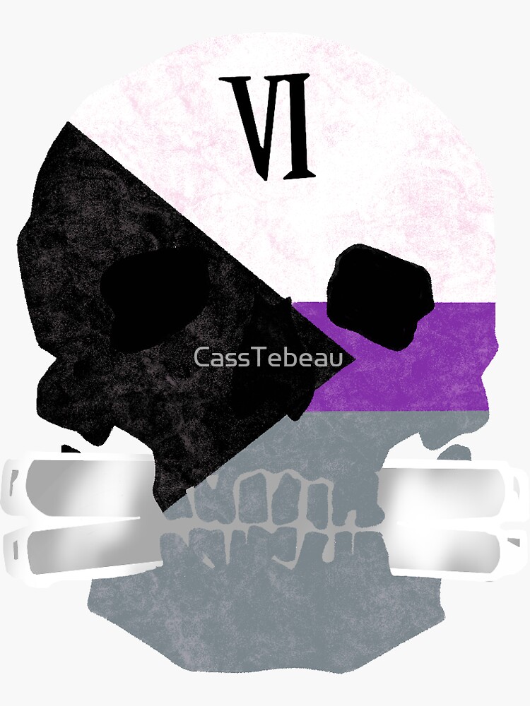 "Sixth House (Demi Flag)" Sticker for Sale by CassTebeau | Redbubble