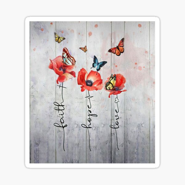 "Faith Butterfly Accept What Is Let Go Faith Hope Love Flower And ...