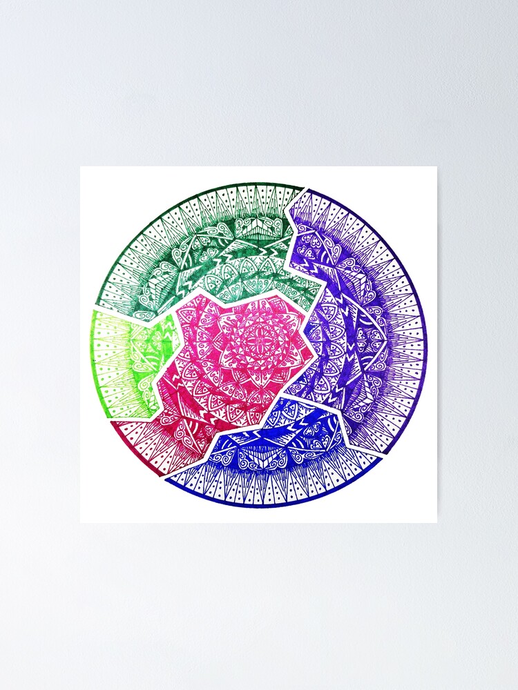 "5 Way Split" Poster for Sale by bobblehead1337 | Redbubble