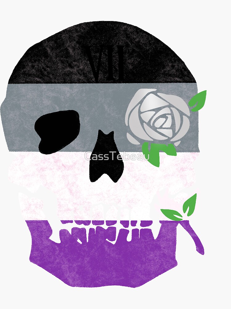 "Seventh House (Ace Flag) " Sticker for Sale by CassTebeau | Redbubble