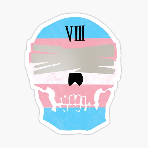 "Eighth House (Trans Flag)" Sticker for Sale by CassTebeau | Redbubble