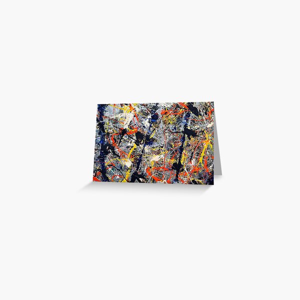 "Jackson Pollock Number 5" Greeting Card for Sale by tomasparishh ...
