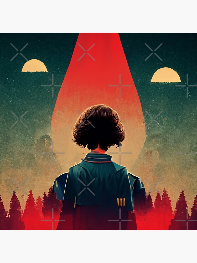"Stranger Things Painting 1" Sticker for Sale by Elijahbeckham | Redbubble