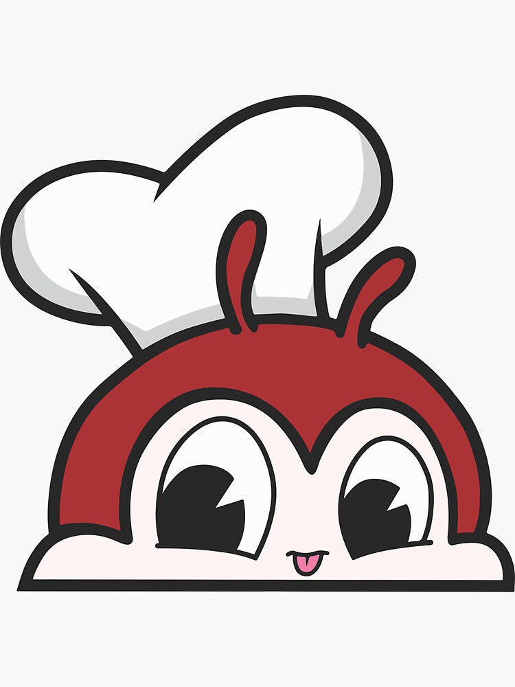 "Jollibee Cute Peeking Peeker" Sticker for Sale by KaydenLee | Redbubble