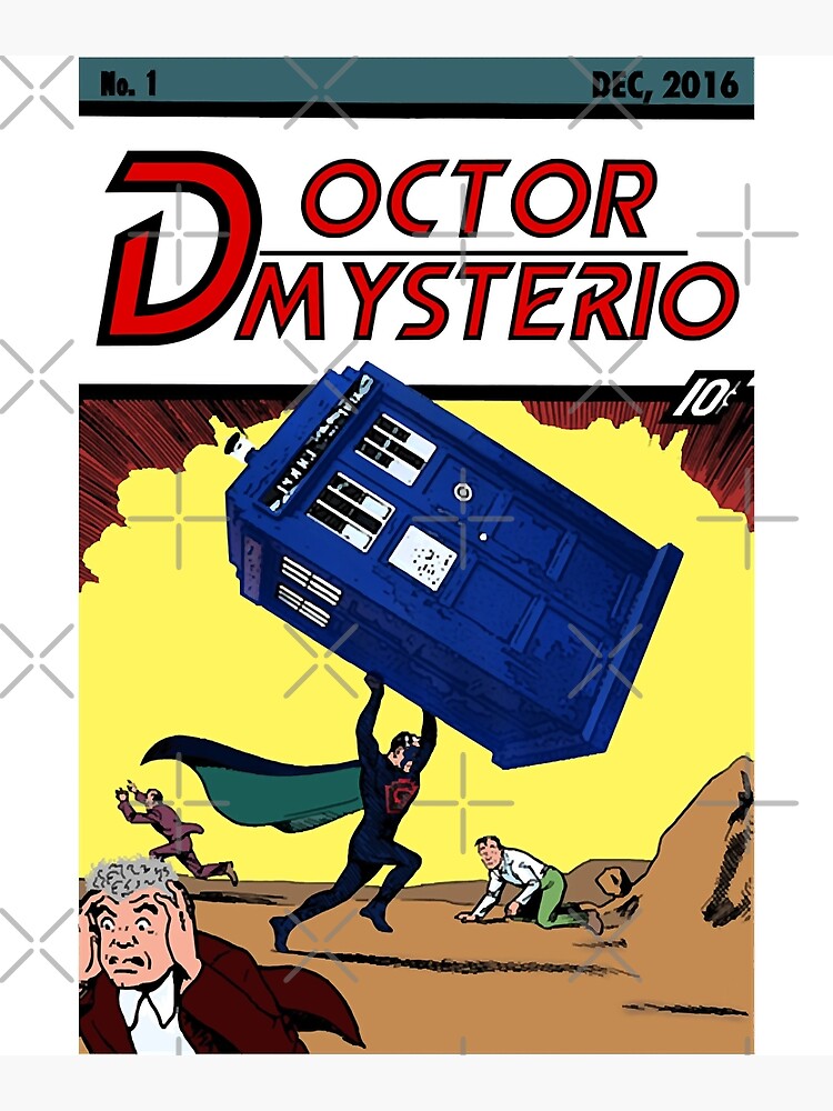 "Light Blue Musician Doctor Mysterio Comics" Poster for Sale by ...