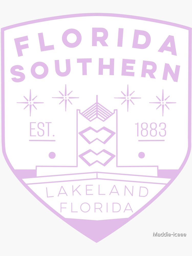 "Florida Southern Inspired Logo - Lavender" Sticker for Sale by Maddie ...