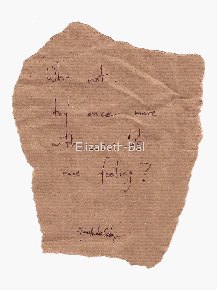 "Aesthetic written note sticker" Sticker for Sale by Elizabeth-Bal ...