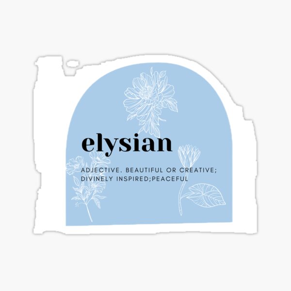 "Elysian" Sticker for Sale by avonlealakes | Redbubble