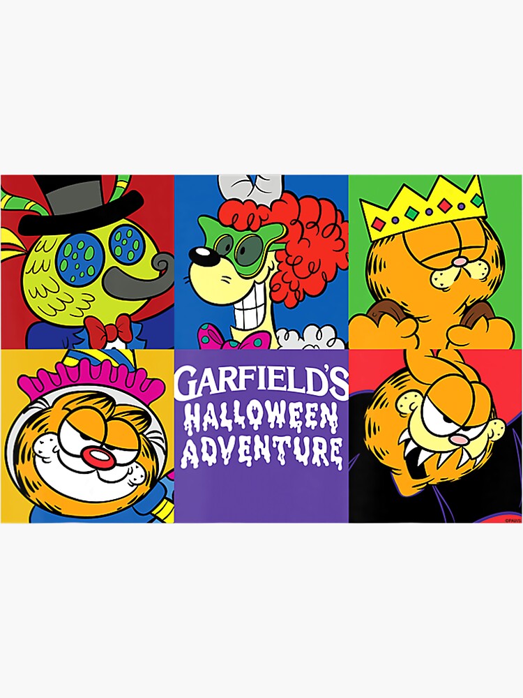 "Garfield Halloween Adventure Costumes" Sticker for Sale by hurnetollb ...
