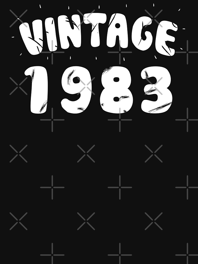 "Vintage 1983" T-shirt for Sale by jain-ravi002 | Redbubble | vintage t ...