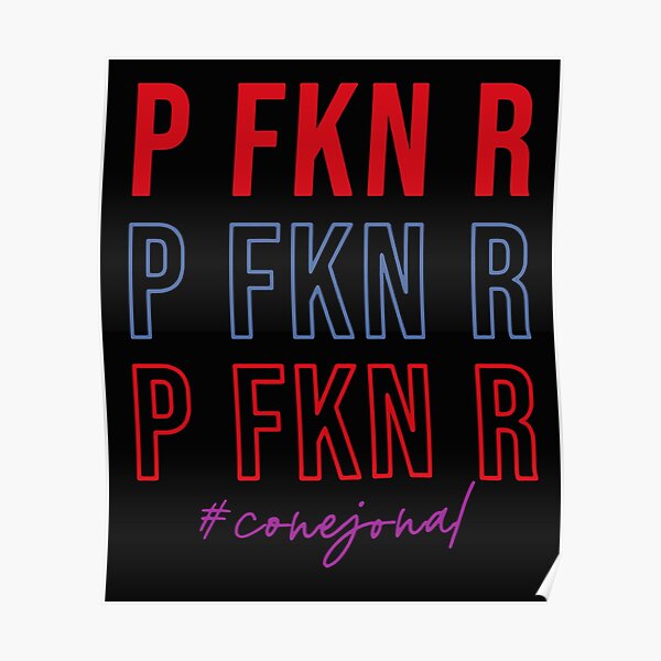 "P FKN R Bad Bunny " Poster for Sale by iianaumpre | Redbubble