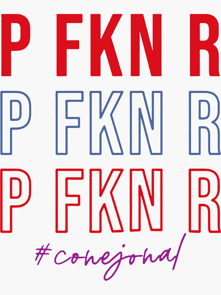 "P FKN R Bad Bunny " Sticker for Sale by iianaumpre | Redbubble