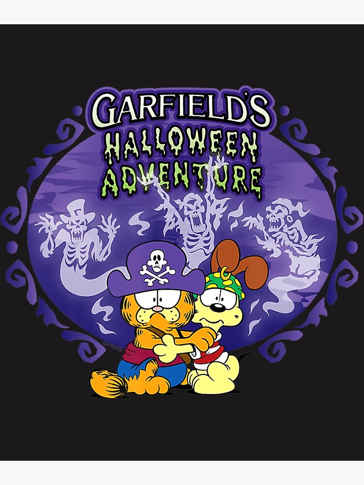 "Garfield Halloween Adventure Hugging Scared" Poster for Sale by ...