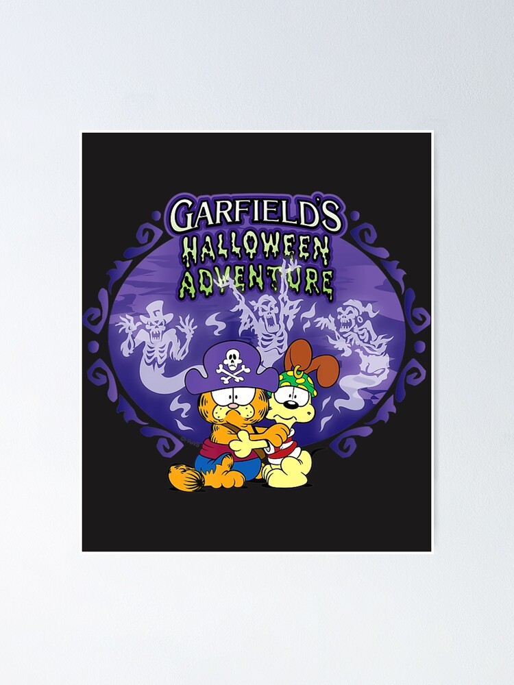 "Garfield Halloween Adventure Hugging Scared" Poster for Sale by ...