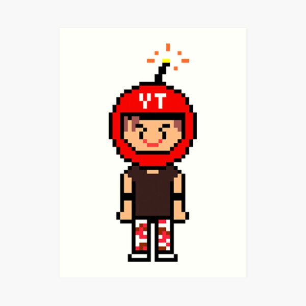 "NCT127 CHERRY BOMB YUTA PIXEL" Art Print by LOGOEMPORIUM | Redbubble