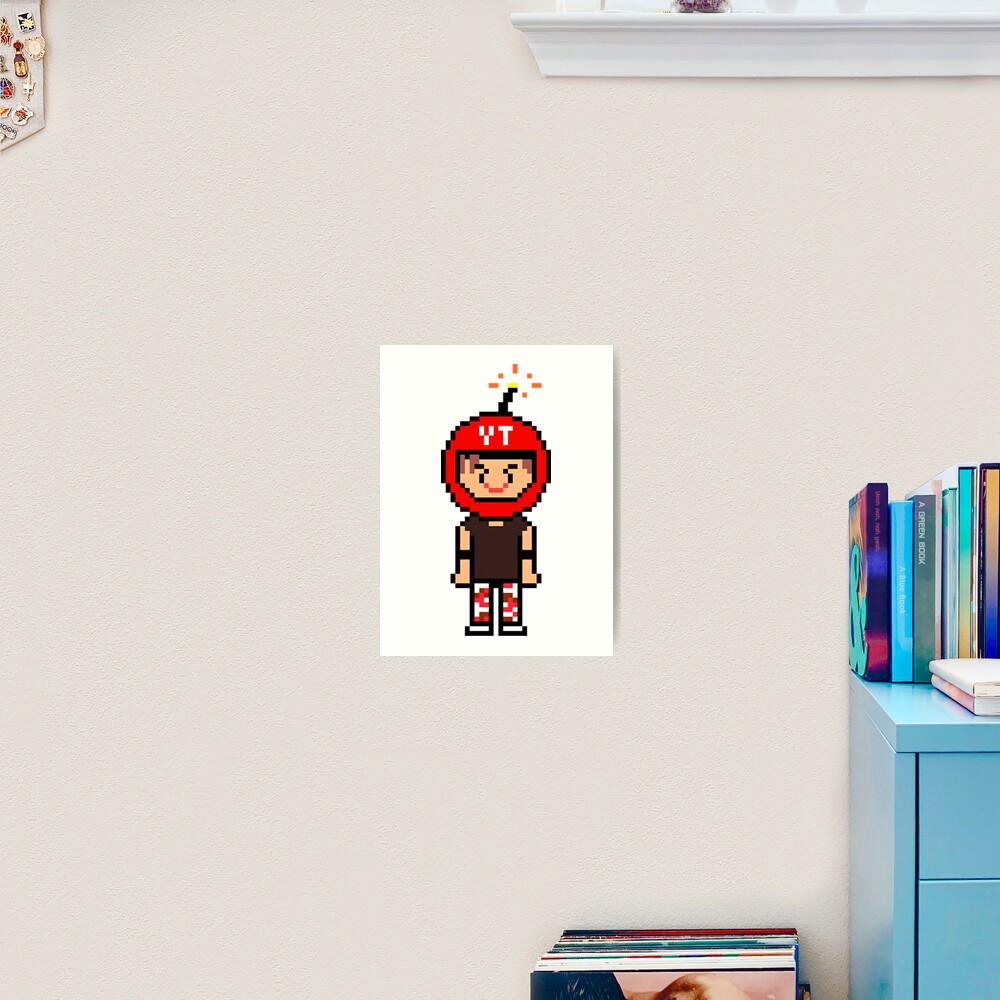 "NCT127 CHERRY BOMB YUTA PIXEL" Art Print by LOGOEMPORIUM | Redbubble