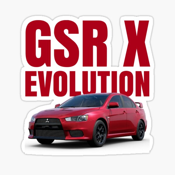 "GSR X" Sticker for Sale by MOTOSHIFT | Redbubble