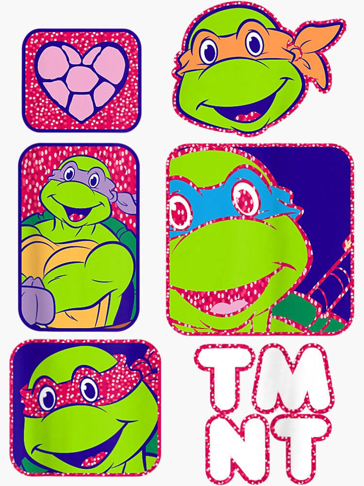 " turtles tmnt box portraits" Sticker for Sale by ChristelHaas | Redbubble