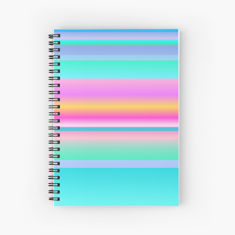 "Blue and pink color palette | Blue pink color palette" Spiral Notebook ...