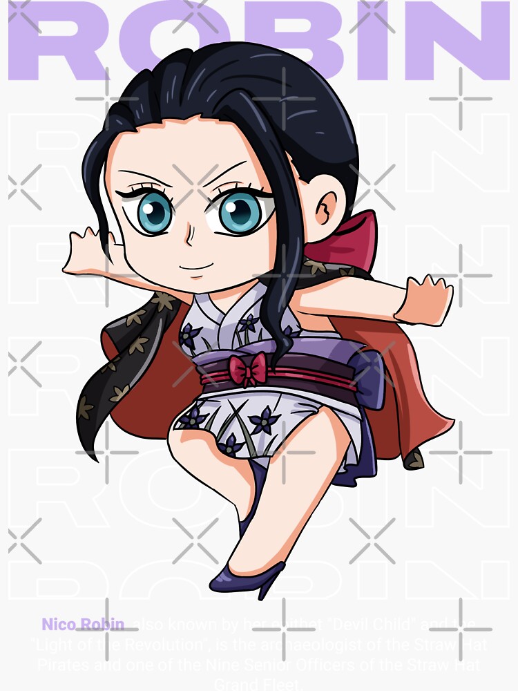 "Robin - One Piece Chibi ver" Sticker for Sale by TAKAHIRO-SHOPPU ...