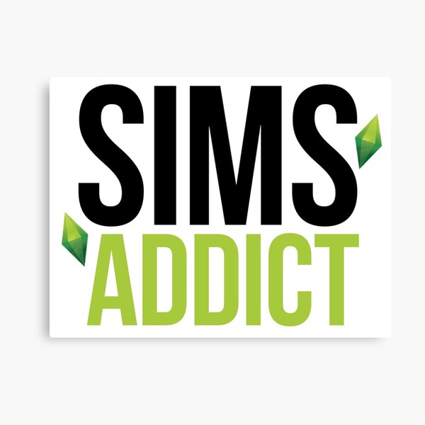 "SIMS ADDICT" Canvas Print for Sale by xmiramira | Redbubble