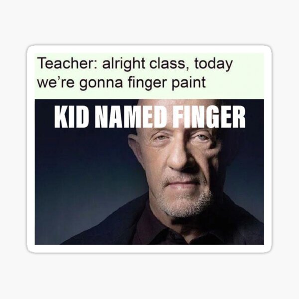 "Kid Named Finger " Sticker for Sale by SigutyGegysy | Redbubble
