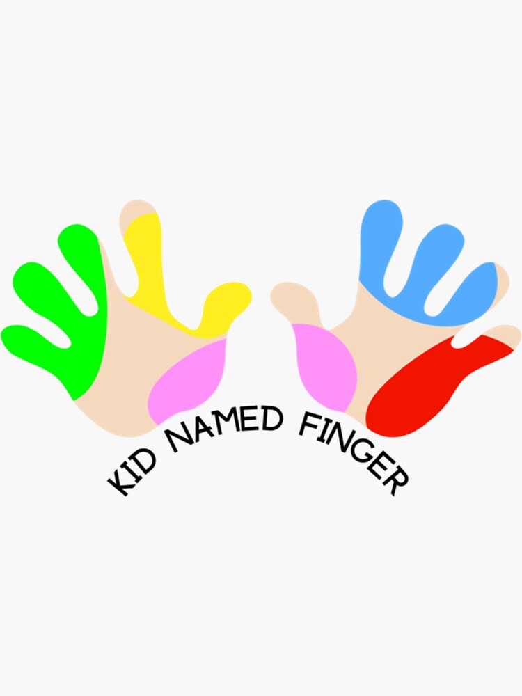 "Kid Named Finger " Sticker for Sale by SigutyGegysy | Redbubble