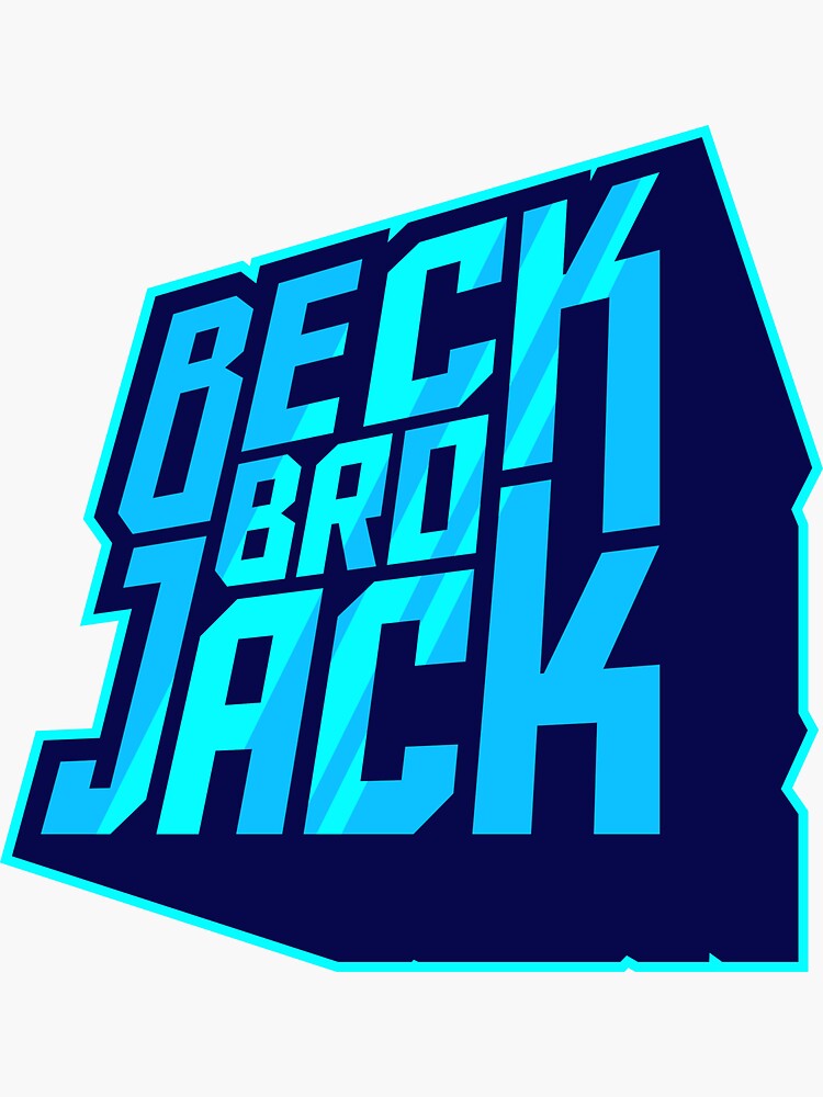 "Beckbrojack LOGO" Sticker for Sale by eanmcafee | Redbubble