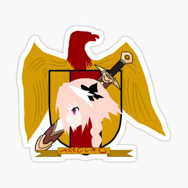 "Astolfo coat of arms" Sticker for Sale by Ecchi-rinn | Redbubble