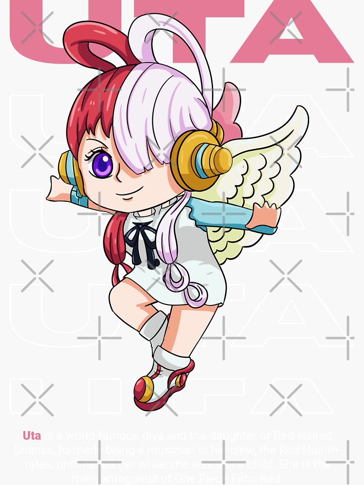 "Uta - One Piece Chibi ver" Sticker for Sale by TAKAHIRO-SHOPPU | Redbubble