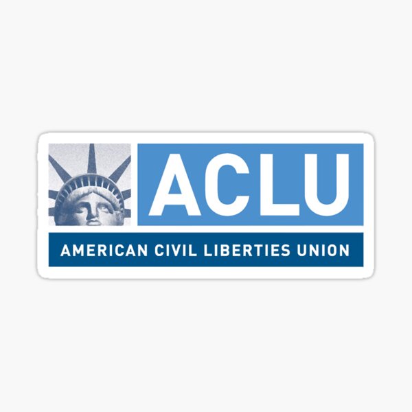 "Aclu logo" Sticker for Sale by guerrar894 | Redbubble