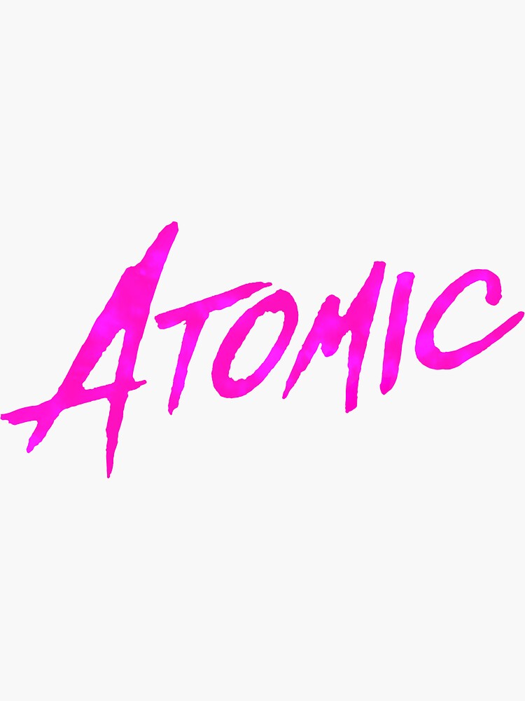 "Atomic Blonde" Sticker for Sale by GubbyDesign | Redbubble