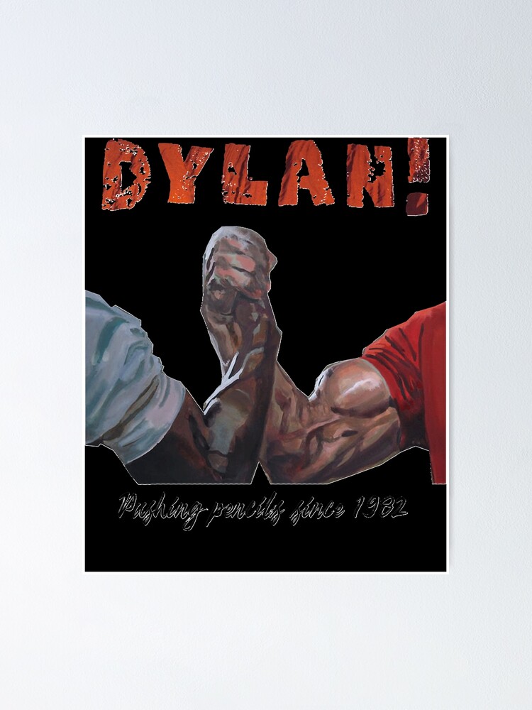 "Dylan Predator Handshake Pushing Pencils Classic" Poster for Sale by ...