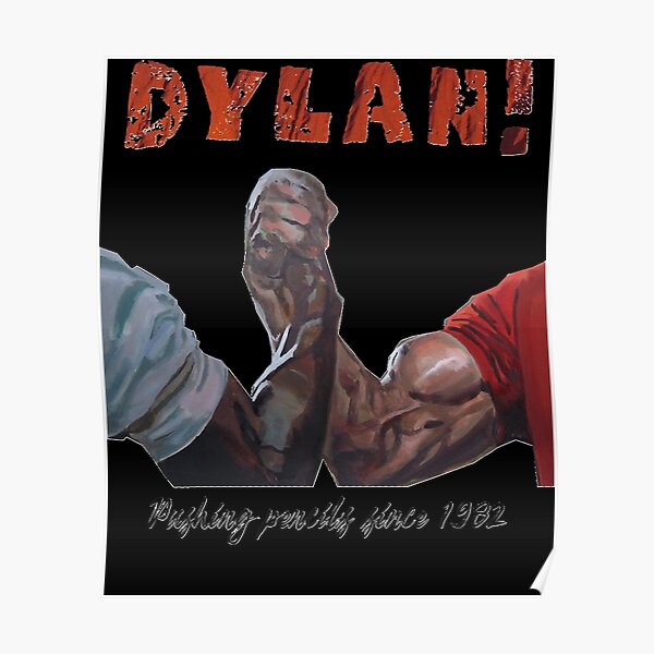 "Dylan Predator Handshake Pushing Pencils Classic" Poster for Sale by ...
