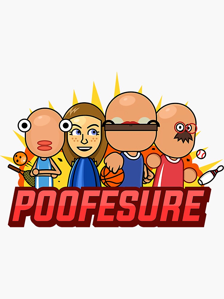 "Poofesure LOGO" Sticker for Sale by joeetar | Redbubble