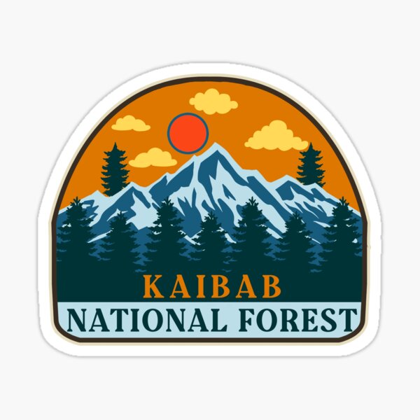"Kaibab national forest-Vintage" Sticker for Sale by Nature-mark ...