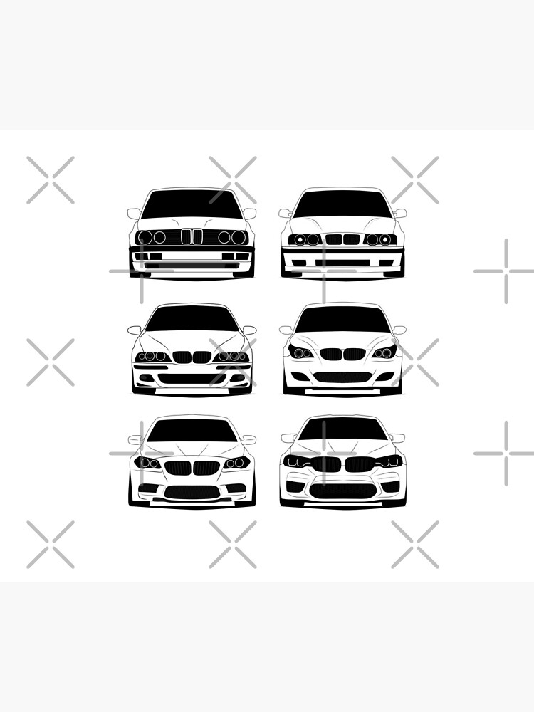 "5 Series Generations" Mouse Pad for Sale by MMXXstreetwear | Redbubble