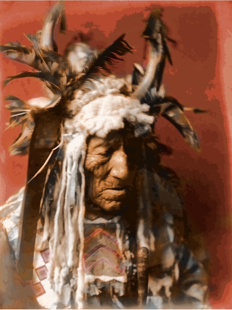 "Lean Wolf - Hidatsa - American Indian" Poster for Sale by DanKeller ...