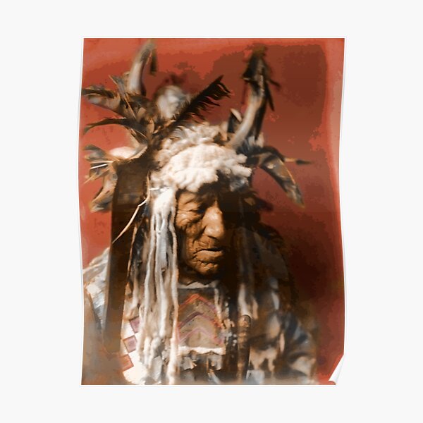 "Lean Wolf - Hidatsa - American Indian" Poster by DanKeller | Redbubble