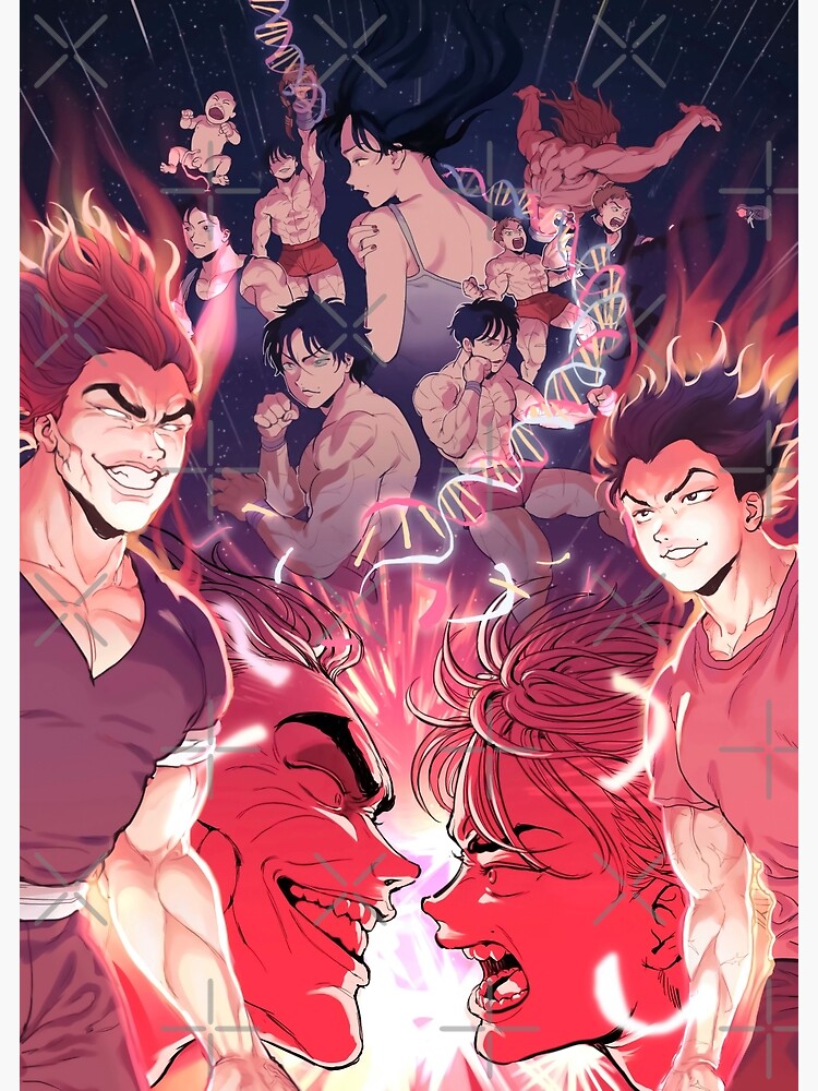 Baki Hanma Baki Design Fanart Poster For Sale By Valekun Redbubble