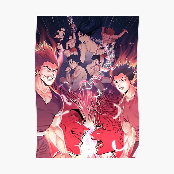 "Baki Hanma Baki Design Fanart" Poster for Sale by valekun | Redbubble