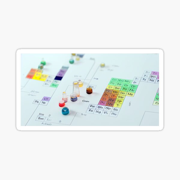"3D Periodic Table" Sticker for Sale by UniqeDesign | Redbubble