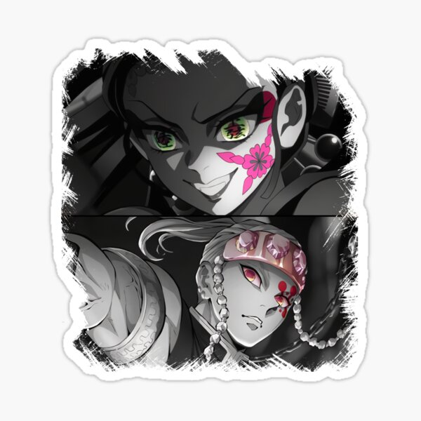 "Daki Demon Girl & Ten-gen Sound Hashira" Sticker for Sale by ...