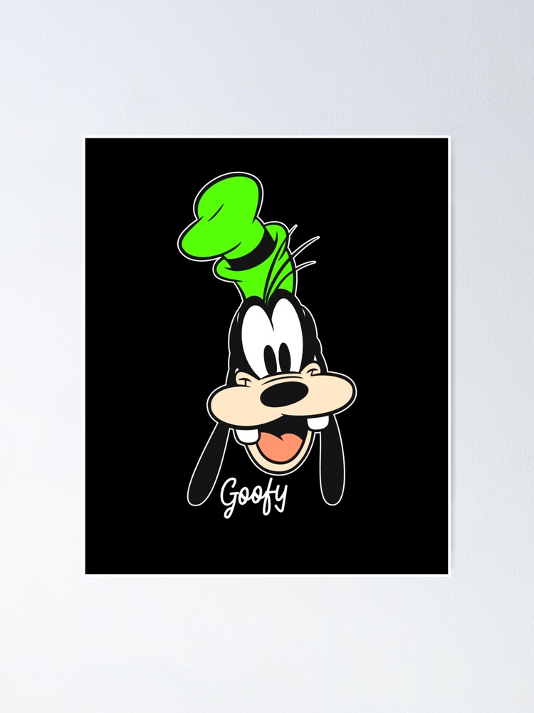 "disy gofy big face portrait" Poster for Sale by DieterGruber | Redbubble