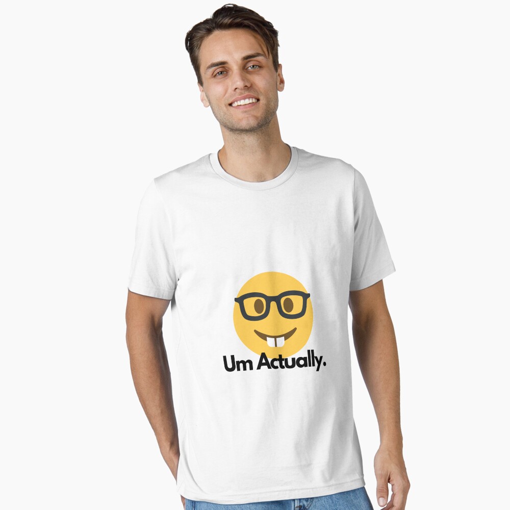 "Um Actually Meme Nerd Design" Sticker for Sale by Williamdripfoe ...