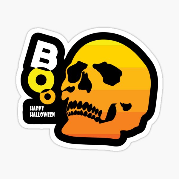 "Halloween01" Sticker for Sale by CUSHYARTShop | Redbubble