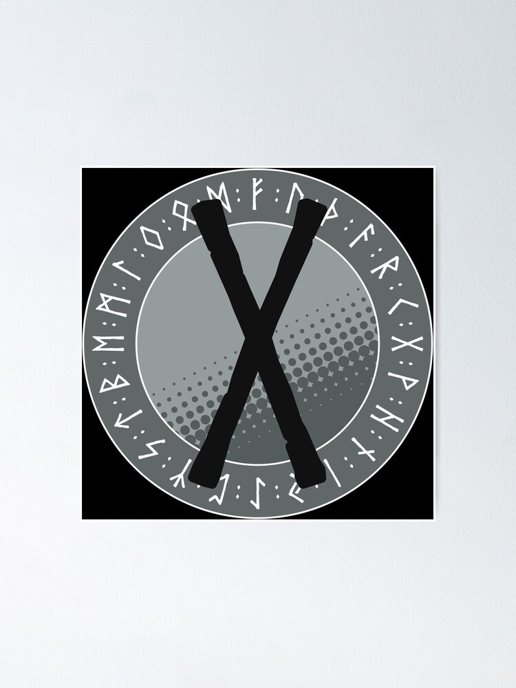 "Viking Runes and Runic Symbols - Gebo (Gift)" Poster for Sale by ...